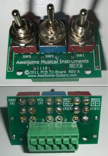 T2 Switch Gives You 6 Pickup Tones from 2-pickup Guitar or Bass ...