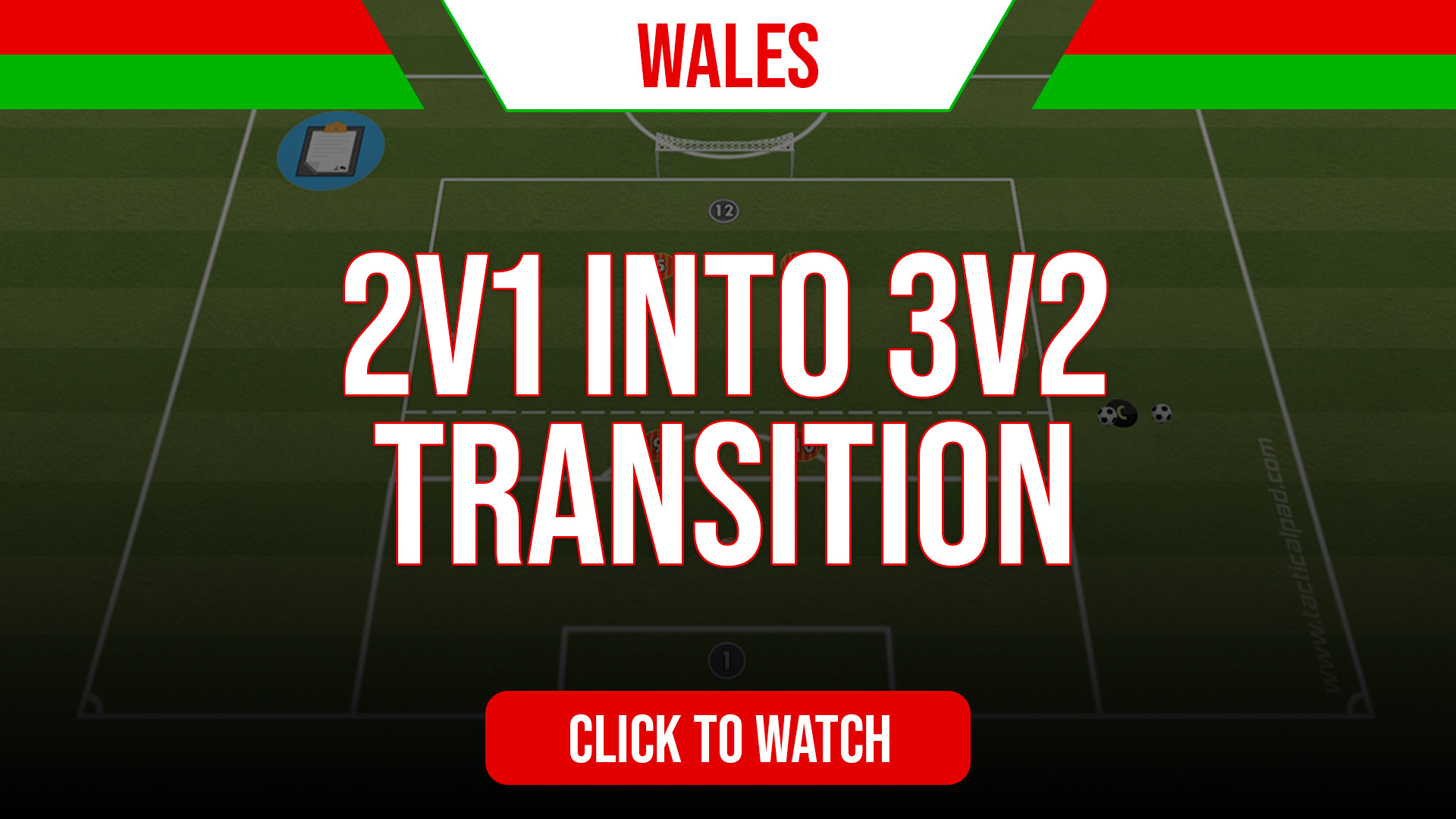 Wales 2v1 Into 3v2 Transition | The Coaches Zone
