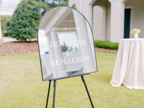 Mirror Arch Welcome Sign | SIPS Rentals