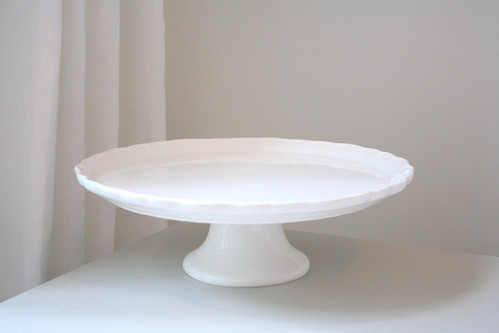 White Ceramic Cake Stand | SIPS Rentals
