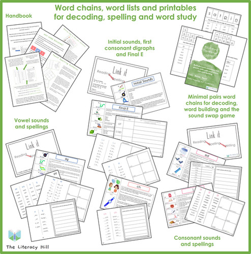 Word Chains for Phonics and Spelling Instruction | The Literacy Hill