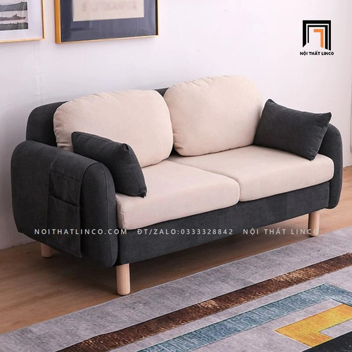 Sofa băng 1m5 nhỏ xinh BT156 Scandy giá rẻ chân gỗ | Nội thất Linco HCM
