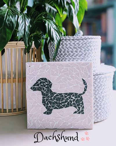 Dachshund Dog Mosaic Wall Art | Montet Designs