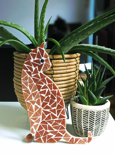Ginger Cat Mosaic Kit - Make your own | Montet Designs