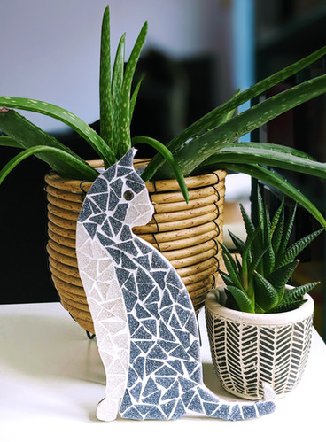 Grey Cat Mosaic Kit - Make your own | Montet Designs