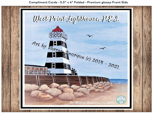 Art Card: West Point Lighthouse, PEI | Canadian Coastal Art