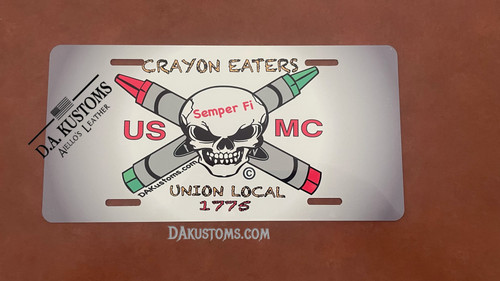 Crayon eaters ©️ printed license plates | D.A. Kustoms