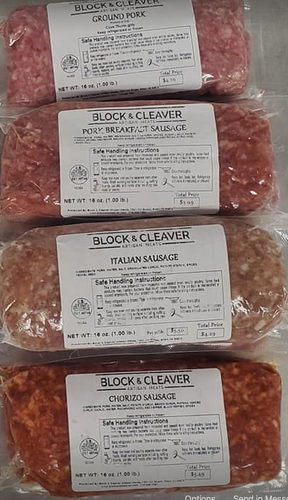 Ground Sausage | Block & Cleaver