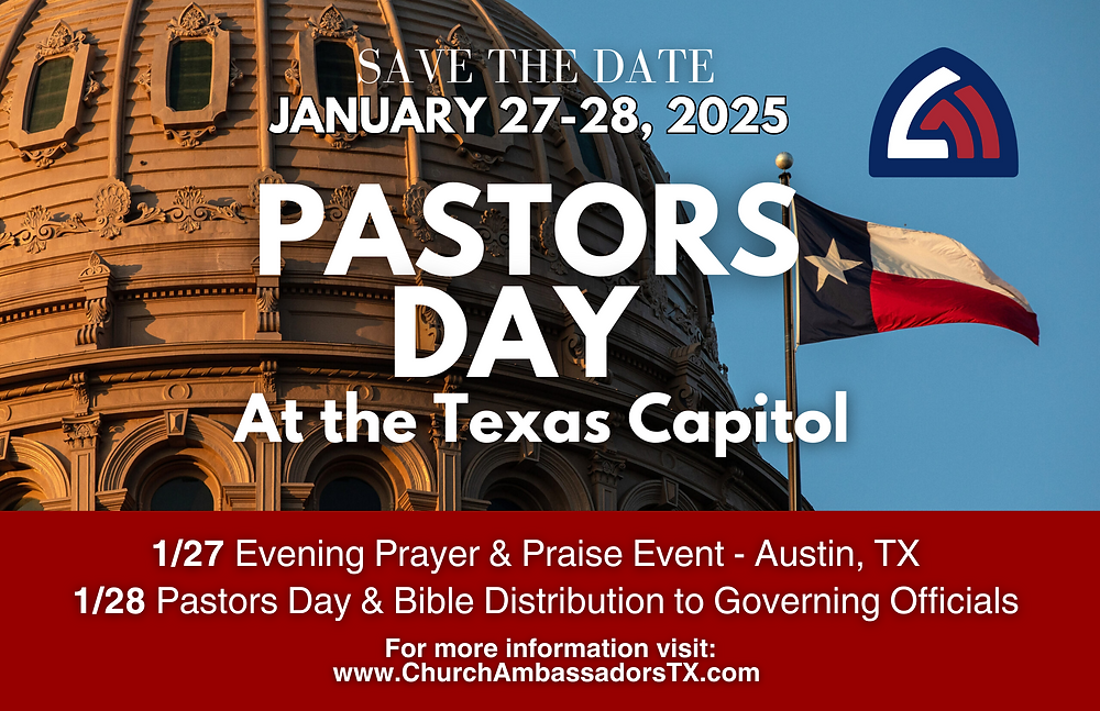 SAVE THE DATE! Pastors Day at the Texas Capitol!