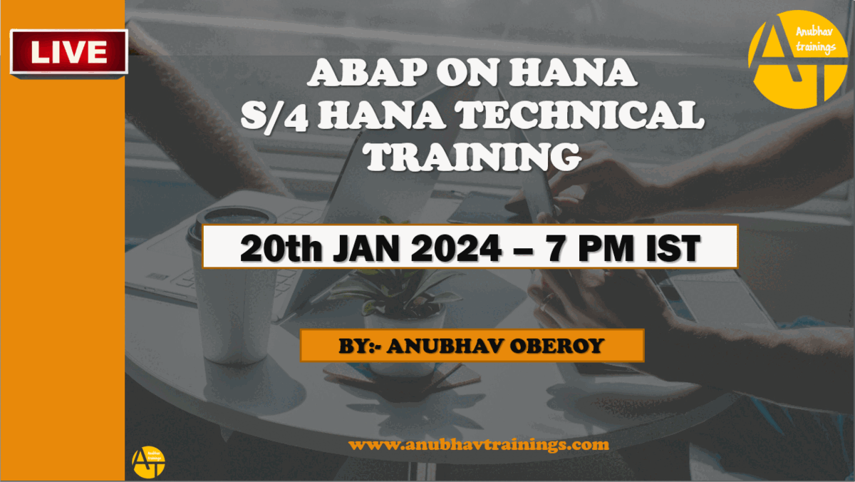 What Are The Differences Between Sap Abap And Abap Hana Anubhavtrainings