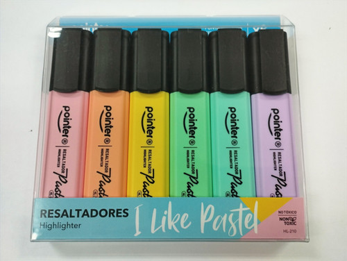 Set destacador POINTER pastel | todoescolar