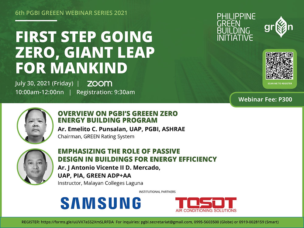 6th PGBI GREEEN Webinar Presentations