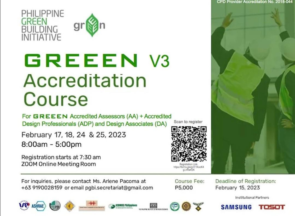 Greeen V3 Accreditation Course - February 2023