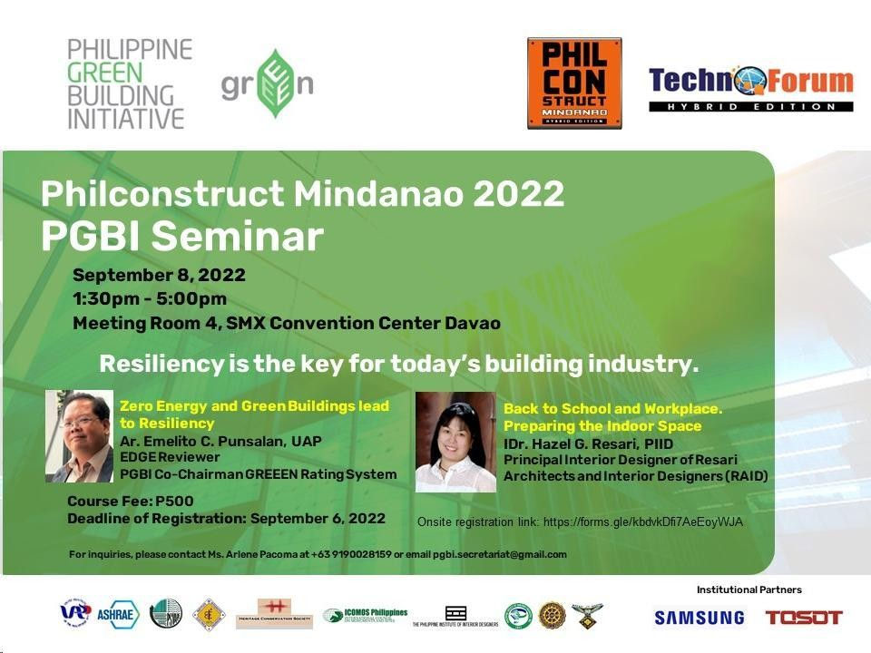 Philconstruct Mindanao 2022 PGBI Seminar