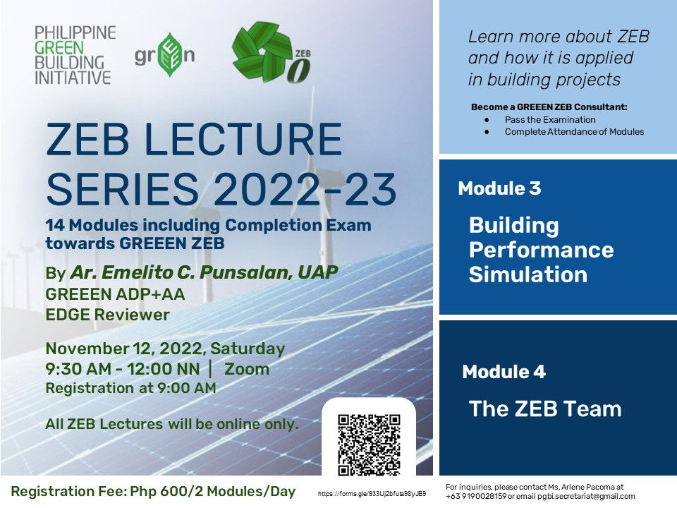 ZEB Lecture Series 2022-2023 Modules 3 and 4 ZEB Lecture Series 2022-2023 Modules 3 and 4