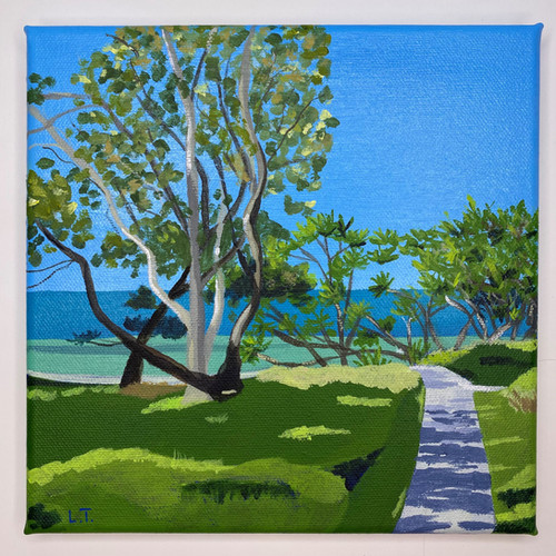 Yamba Through the Trees Original Painting | Lisa May Turner Art