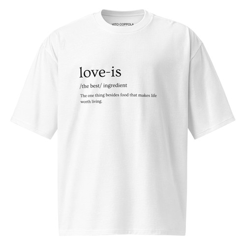Oversized t-shirt LOVE definition | Vito Coppola