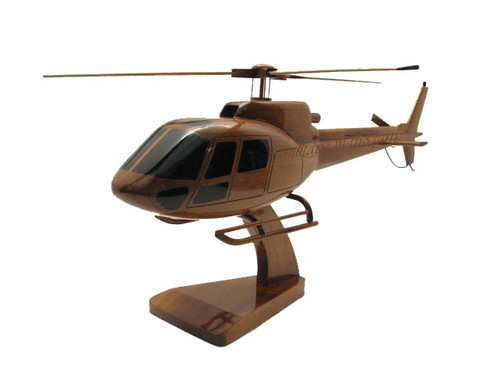 AStar AS350 Wooden Model | Military Mahogany