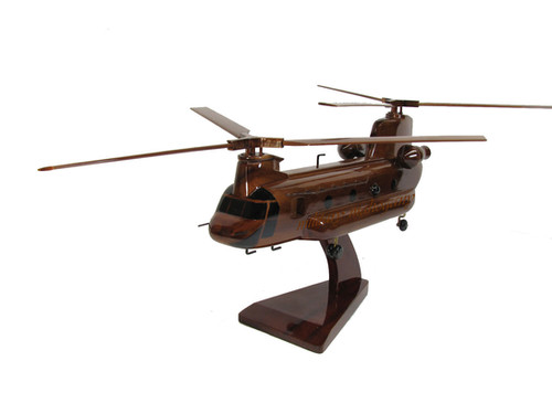 CH-47 Chinook Wooden Model | Military Mahogany