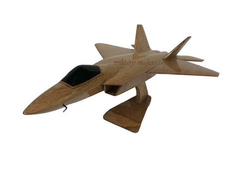 F-22 Raptor Wooden Model | Military Mahogany