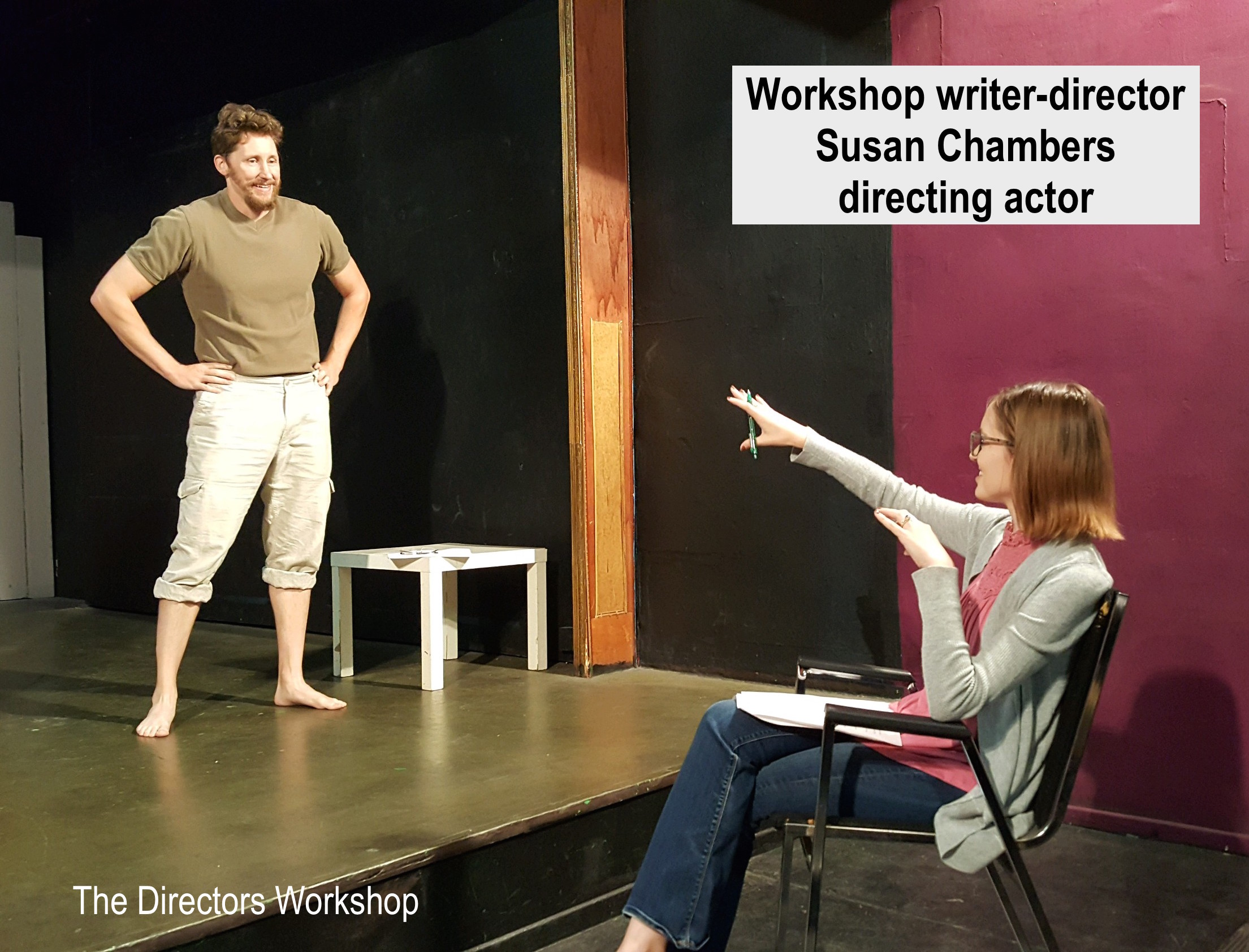 Pics of Directors and Actors Collaborating at The Directors Workshop