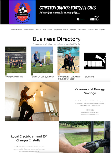 Stretton JFC Website Sponsorship | Stretton JFC
