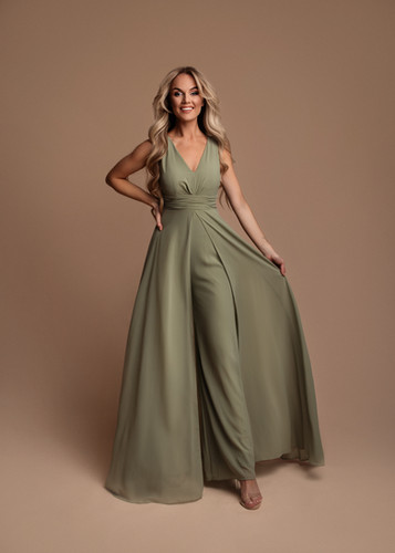 VELVET I Combi robe vert olive | La Boutique TONIC