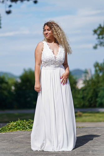 TELMA ∣ QS ∣ Robe longue blanche grande taille | La Boutique TONIC