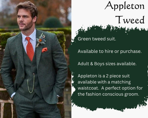 Appleton Green Tweed Suit Hire | Colins Bridal & Mens