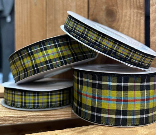 Cornish National and Hunting Tartan Ribbon per meter | Cornish Kilts