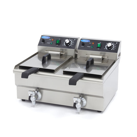 Friteuse double bac Electrique 10l 2x3000w | Beaupini Location
