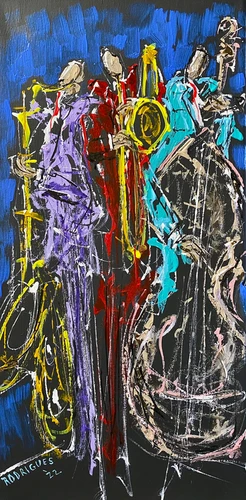 "SAX, BONE, AND BASS II" [Original] | JazzArt