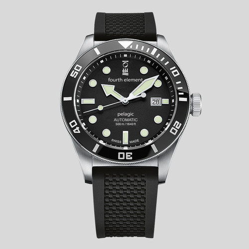 Fourth Element Pelagic Dive Watch Rubber Strap | ENGINE HOUSE MEDIA