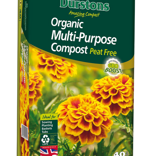 DURSTONS Organic Multi-Purpose Compost Peat Free 40 Litre | Cotteswold ...