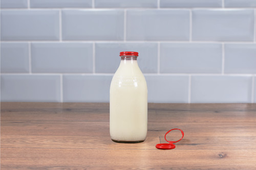 REUSABLE MILK BOTTLE TOPS - Red | Cotteswold Dairy