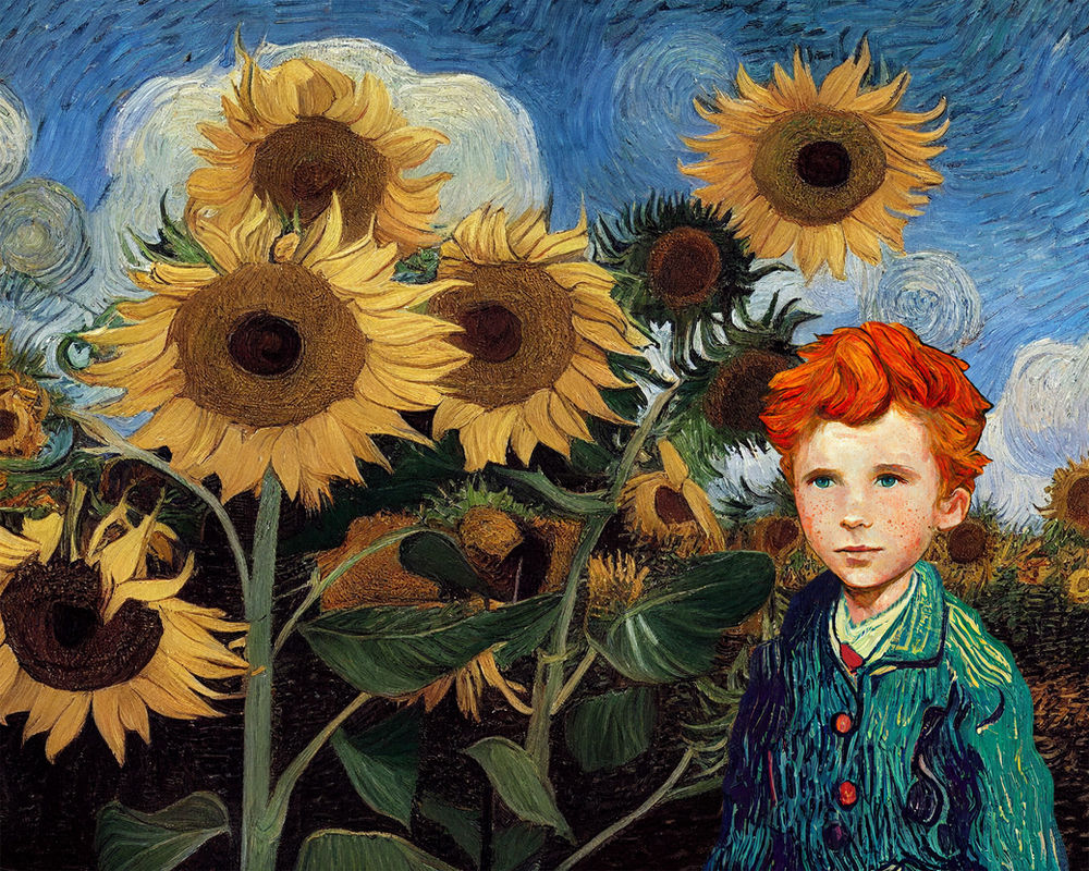 Vincent Van Goh and the Sunflowers
