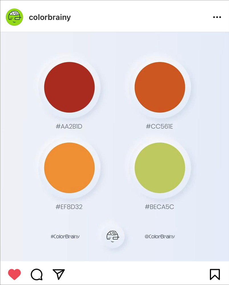 8 (novos) perfis de paletas de cores para seguir no Instagram.