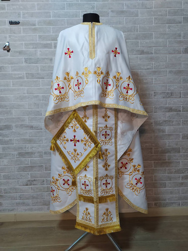 Embroidered Priest robe - Orthodox greek style vestment - Church attire ...