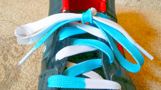 SKILLS FOR SCHOOL- tying shoe laces.