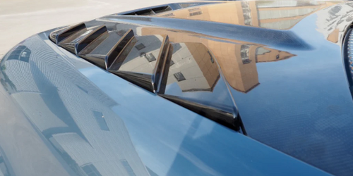 LOUVERED BONNET INSERTS - FITS 2020+ DEFENDER | Black Fox