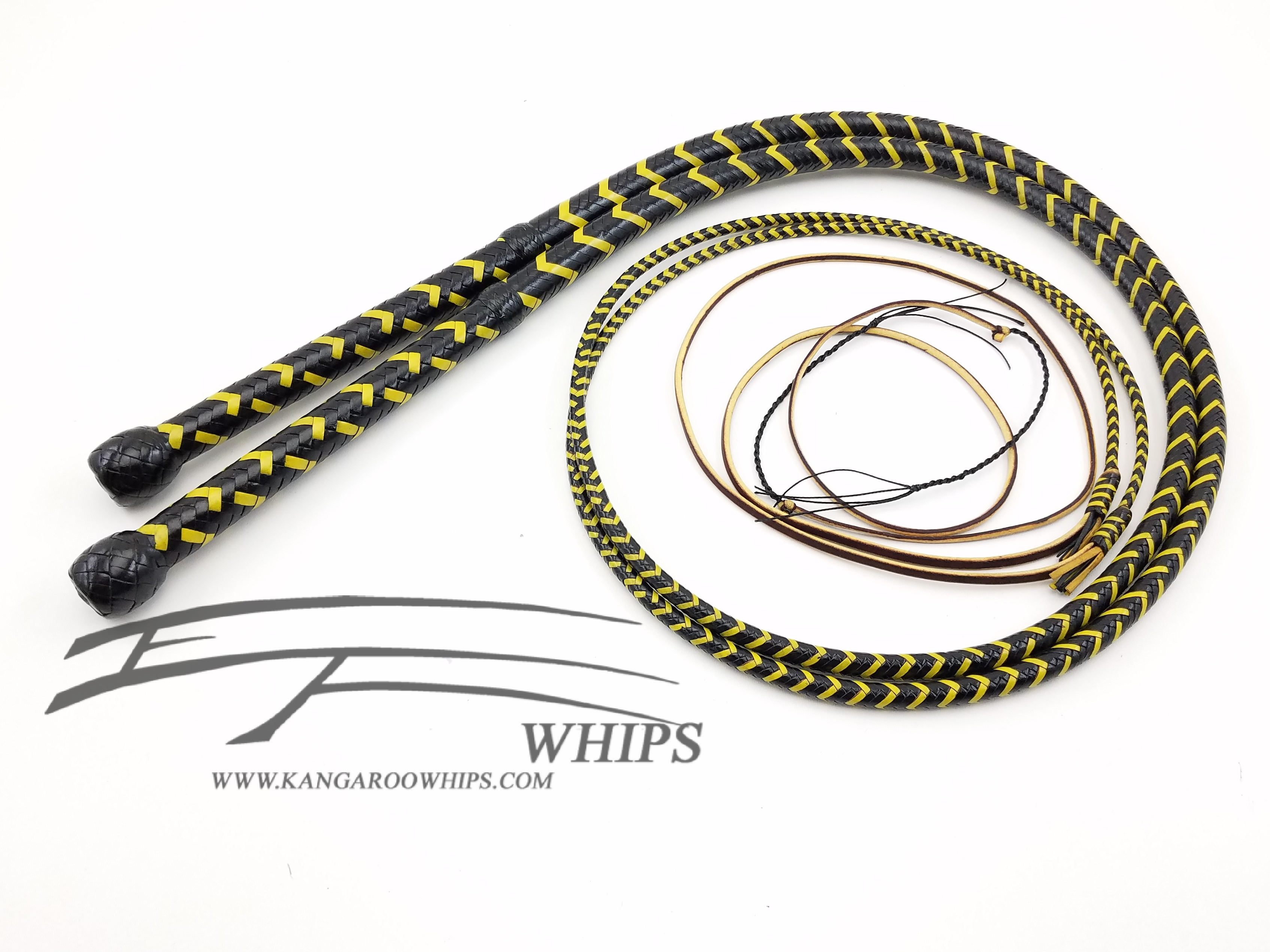 EF Whips - Hand Crafted Australian Style Kangaroo Hide Bullwhips