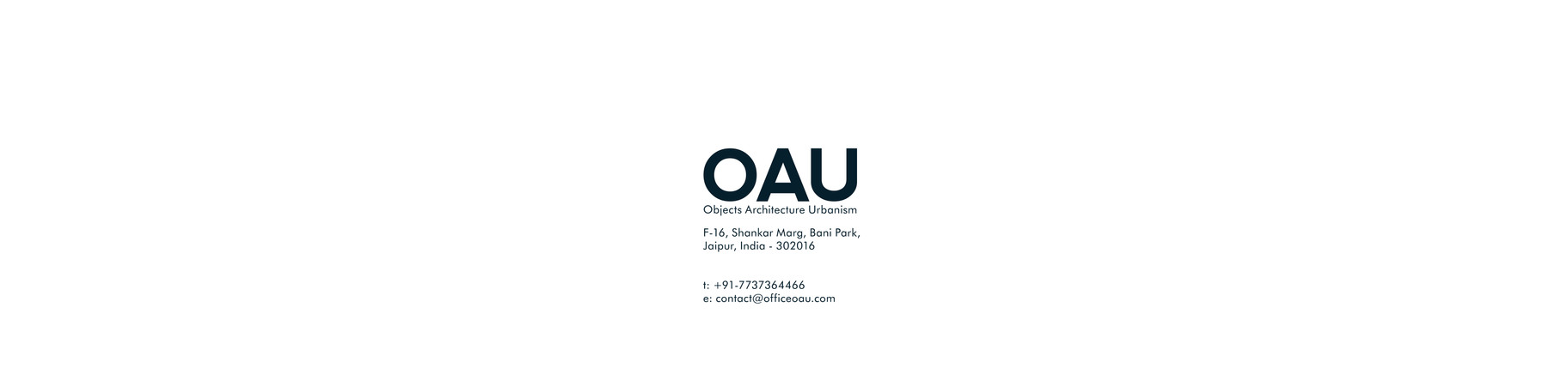 OAU Objects Architecture Urbanism
