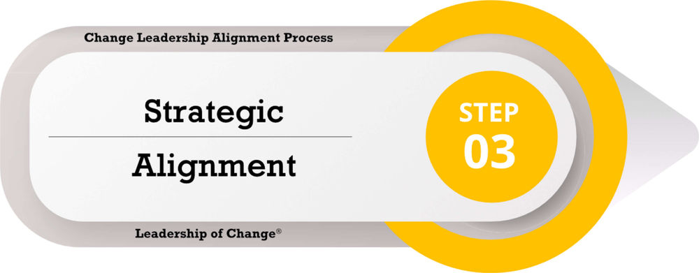 Change Leadership Alignment Process Step 3: Strategic Alignment