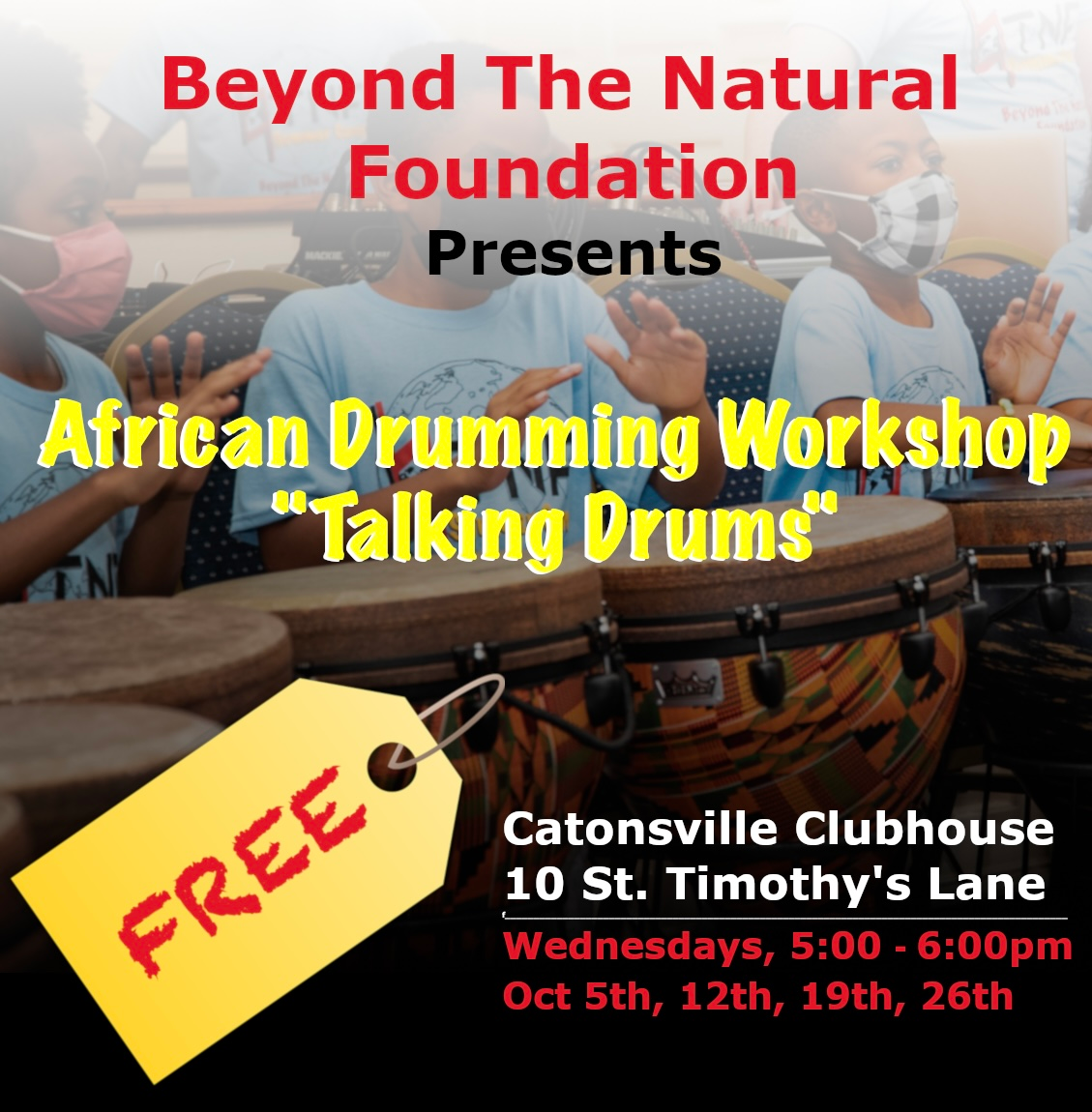 Youth African Drumming Workshop “Talking Drums” | BC Arts Guild