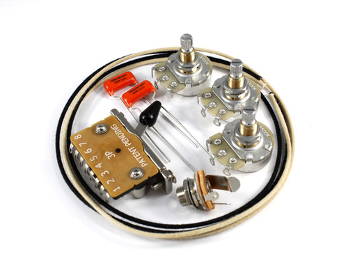 Metric HH Wiring Kit w/ Alpha A500K 3P or 5P Switch - 1V 2T | Tone Emporium