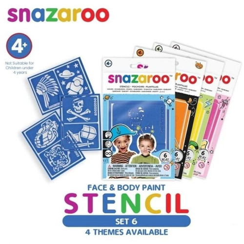 Snazaroo Set 6 pc Facepaint Stencils- Bộ 6 khuông vẽ Snarazoo | Họa phẩm 62
