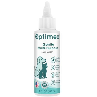 Optimex Gentle Multi-Purpose Eye Wash for Dogs & Cats (4 fl oz) | Pet ...