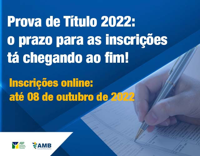 Prova de Título 2022: o prazo para as inscrições tá chegando ao fim!