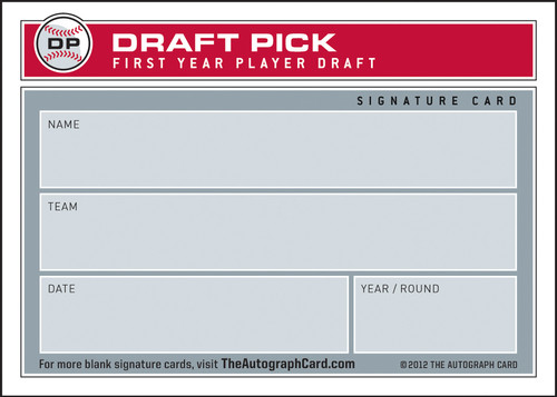 TheAutographCard.com | Blank signature cards for collecting autographs