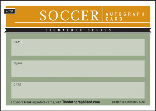 TheAutographCard.com | Blank signature cards for collecting autographs